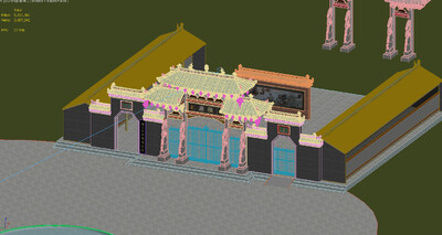 佛山祖庙 佛山祖庙模型-现代场景模型库-3ds Max(.max)模型下载-cg模型网