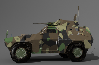 中国VN3轻型装侦察甲车 PBR模型-装甲车／坦克模型库-3ds Max(.max)模型下载-cg模型网