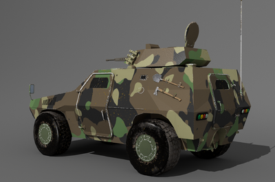 中国VN3轻型装侦察甲车 PBR模型-装甲车／坦克模型库-3ds Max(.max)模型下载-cg模型网