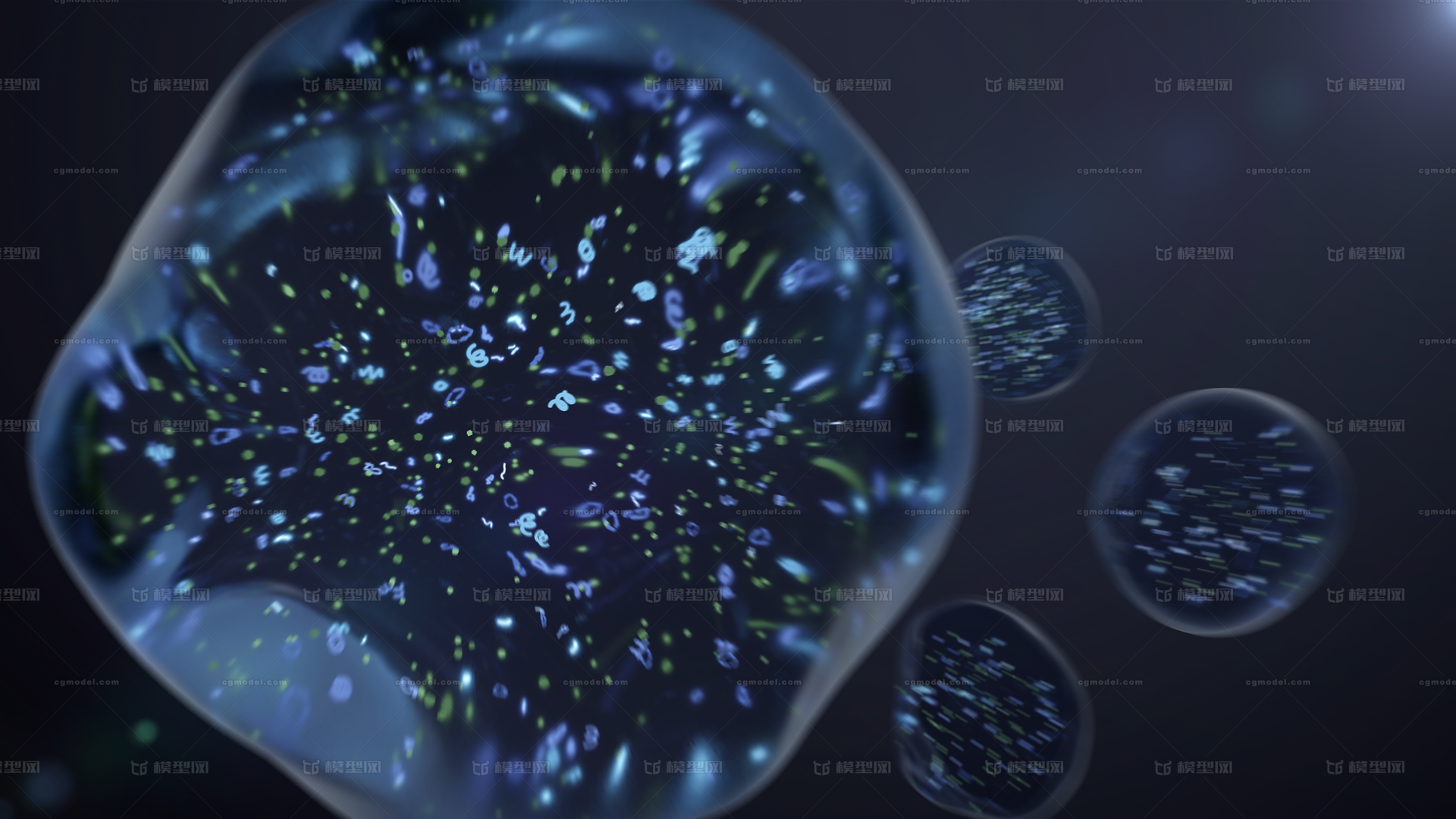 细胞 DNA模型-细胞模型库-Cinema 4D(.c4d)模型下载-cg模型网