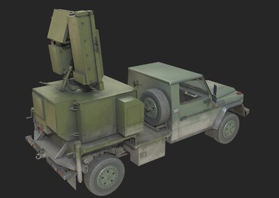 PBR AN/MPQ-64模型-其他器械模型库-3D Studio(.3ds)模型下载-cg模型网