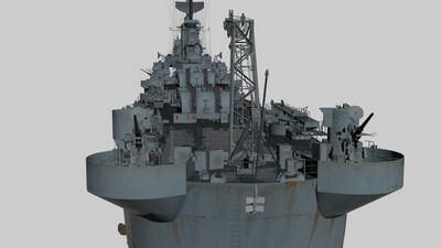 战舰 军舰模型-军舰模型库-OBJ(.obj/.mtl)模型下载-cg模型网