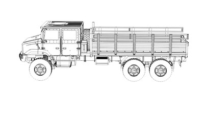 一汽CTM131长轴 一汽卡车模型-货运车模型库-3ds Max(.max)模型下载-cg模型网