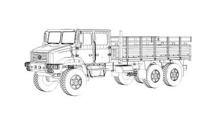 一汽CTM131长轴 一汽卡车模型-货运车模型库-3ds Max(.max)模型下载-cg模型网
