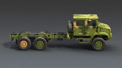 一汽CTM131长轴 一汽卡车模型-货运车模型库-3ds Max(.max)模型下载-cg模型网