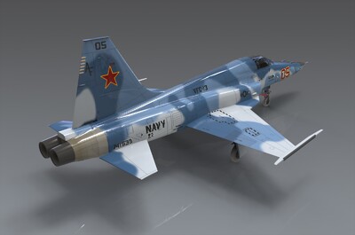 F5战斗机 战机F5模型-军用飞机模型库-3ds Max(.max)模型下载-cg模型网
