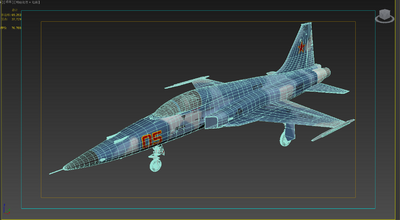 F5战斗机 战机F5模型-军用飞机模型库-3ds Max(.max)模型下载-cg模型网