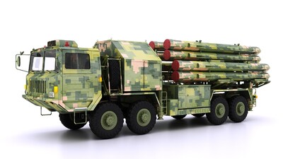 HQ-9BE 红旗-9BE8联装防空导弹发射车模型-火炮器械模型库-3ds Max(.max)模型下载-cg模型网