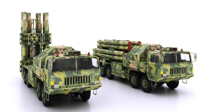 HQ-9BE 红旗-9BE8联装防空导弹发射车模型-火炮器械模型库-3ds Max(.max)模型下载-cg模型网