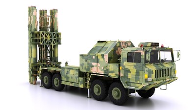 HQ-9BE 红旗-9BE8联装防空导弹发射车模型-火炮器械模型库-3ds Max(.max)模型下载-cg模型网