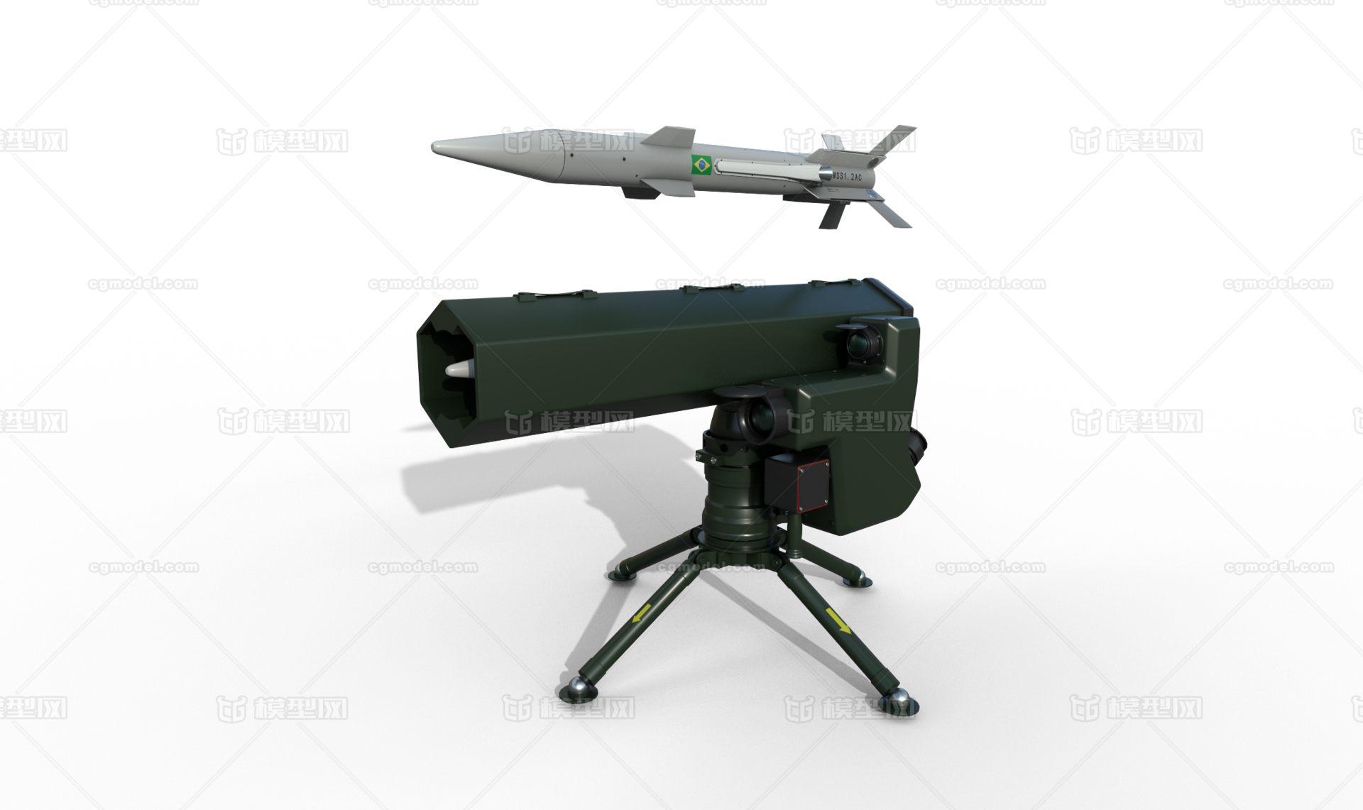 MSS 1.2反坦克导弹模型-火炮器械模型库-3ds Max(.max)模型下载-cg模型网