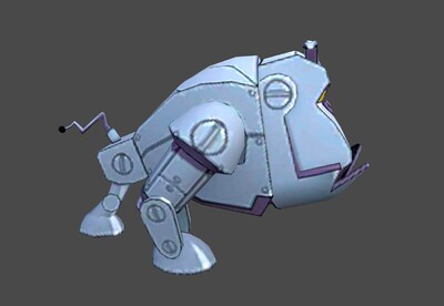 机械狗 带动画模型-机器动物模型库-3ds Max(.max)模型下载-cg模型网