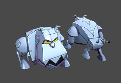 机械狗 带动画模型-机器动物模型库-3ds Max(.max)模型下载-cg模型网