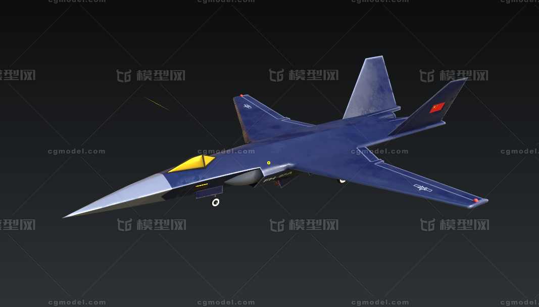 FH-97A无人机（中）模型-无人机模型库-3ds Max(.max)模型下载-cg模型网