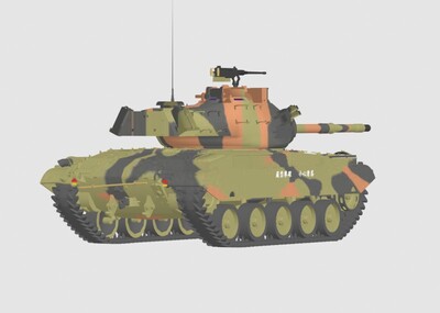 台湾省 M41D模型-装甲车／坦克模型库-3ds Max(.max)模型下载-cg模型网