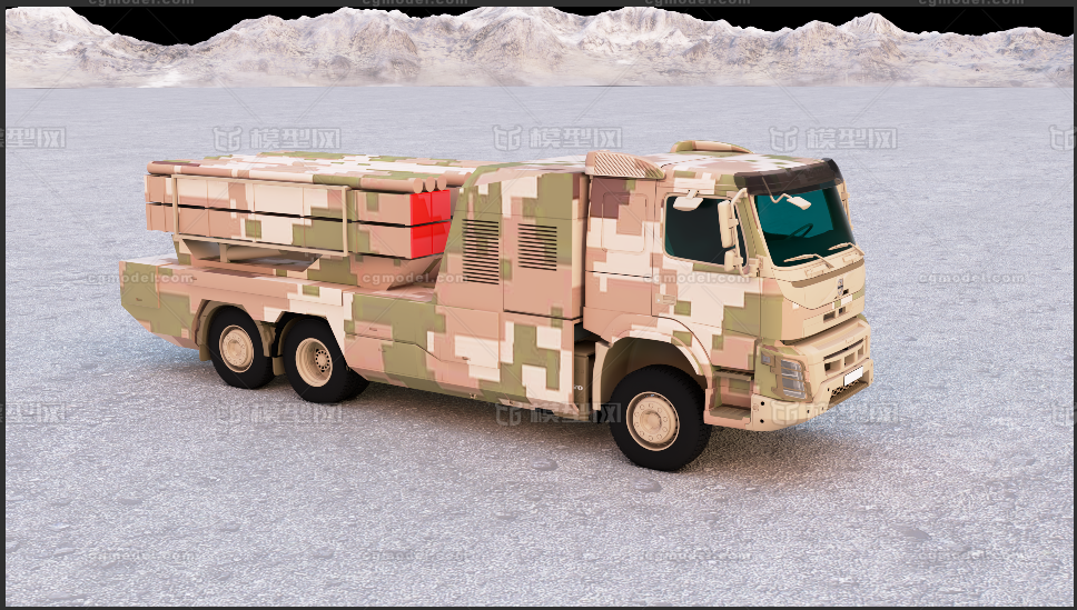 猎鹰-70防空导弹 LY-70模型-装甲车／坦克模型库-3ds Max(.max)模型下载-cg模型网