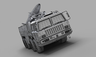 DF-15B导弹 东风15B模型-火炮器械模型库-3ds Max(.max)模型下载-cg模型网