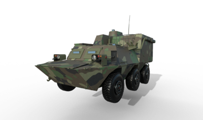 PLL05式120毫米轮式自行迫榴炮弹药输送车模型-工程车模型库-3ds Max(.max)模型下载-cg模型网