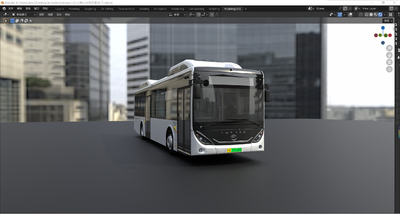 宇通（宇光）E12i（两侧塞拉门版）公交车模型-公共车模型库-Blender(.blend)模型下载-cg模型网