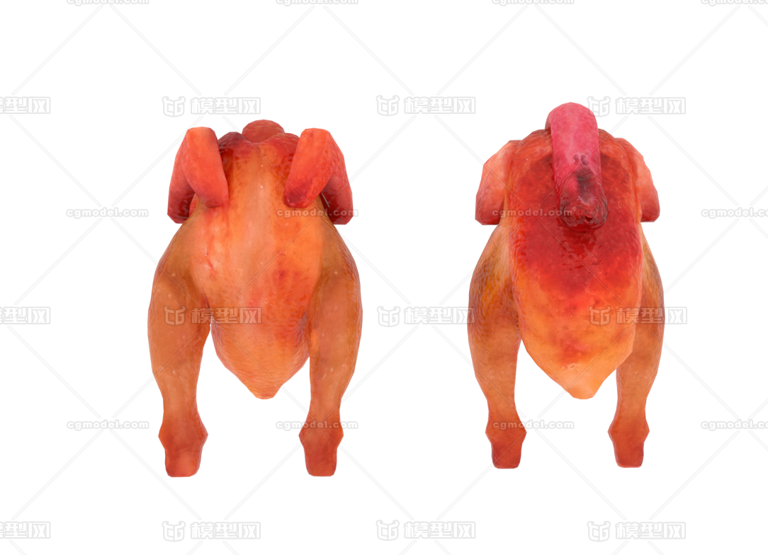 原创正版可商用 烤鸡模型-熟食模型库-3ds Max(.max)模型下载-cg模型网