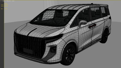 2022款红旗HQ9 红旗hq9旗舰MPV模型-越野车模型库-3ds Max(.max)模型下载-cg模型网