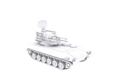 PGZ-04式4管25mm自行高炮 炮弹结合系统模型-装甲车／坦克模型库-3ds Max(.max)模型下载-cg模型网