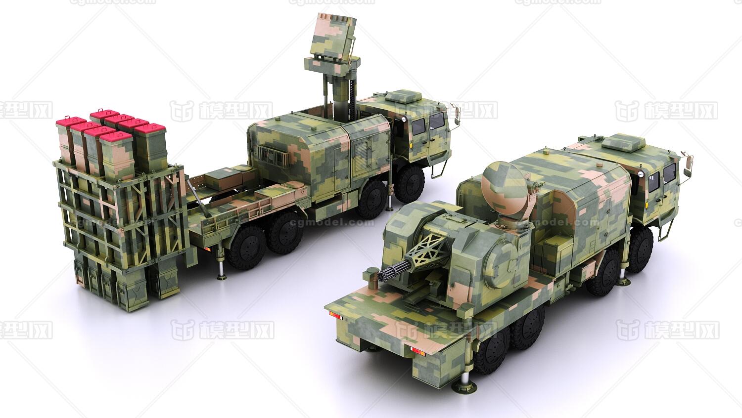 红旗-11 HQ-11模型-火炮器械模型库-3ds Max(.max)模型下载-cg模型网