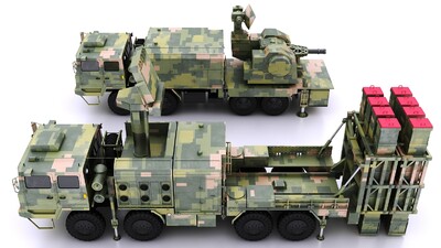 红旗-11 HQ-11模型-火炮器械模型库-3ds Max(.max)模型下载-cg模型网