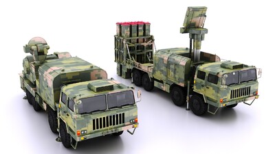 红旗-11 HQ-11模型-火炮器械模型库-3ds Max(.max)模型下载-cg模型网