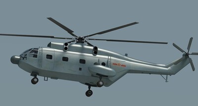 SA321超黄蜂直升机三维模型模型-军用飞机模型库-AutoCAD(.dwg)模型下载-cg模型网