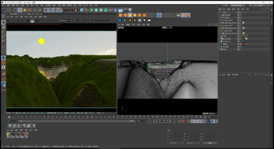 草地 山脉 山脉场景 绿草地 绿草坪 自然山脉 模型-地形模型库-Cinema 4D(.c4d)模型下载-cg模型网