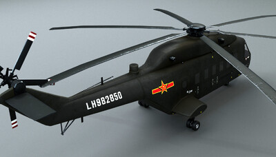 直-8G 直-8高模型-军用直升机模型库-3ds Max(.max)模型下载-cg模型网