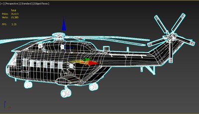 直-8G 直-8高模型-军用直升机模型库-3ds Max(.max)模型下载-cg模型网
