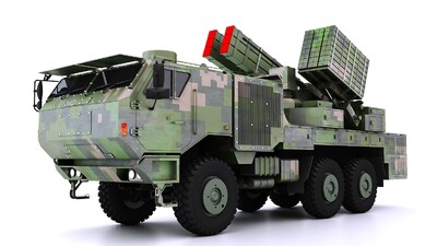 国产FK-3000防空导弹武器系统模型-火炮器械模型库-3ds Max(.max)模型下载-cg模型网