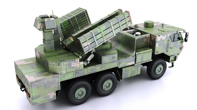 国产FK-3000防空导弹武器系统模型-火炮器械模型库-3ds Max(.max)模型下载-cg模型网