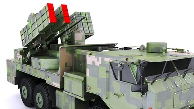 国产FK-3000防空导弹武器系统模型-火炮器械模型库-3ds Max(.max)模型下载-cg模型网