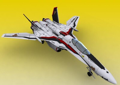 vf-25可变战斗机模型-小型飞机模型库-3ds Max(.max)模型下载-cg模型网