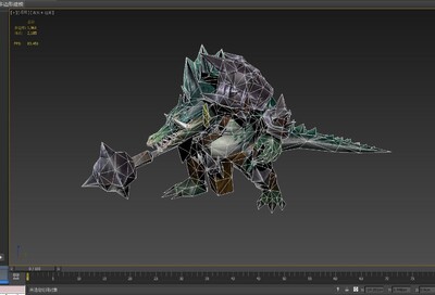 鳄鱼精 带动画模型-异形怪物模型库-3ds Max(.max)模型下载-cg模型网