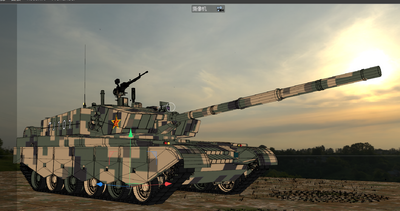 99A坦克 99A主战坦克模型-装甲车／坦克模型库-Cinema 4D(.c4d)模型下载-cg模型网