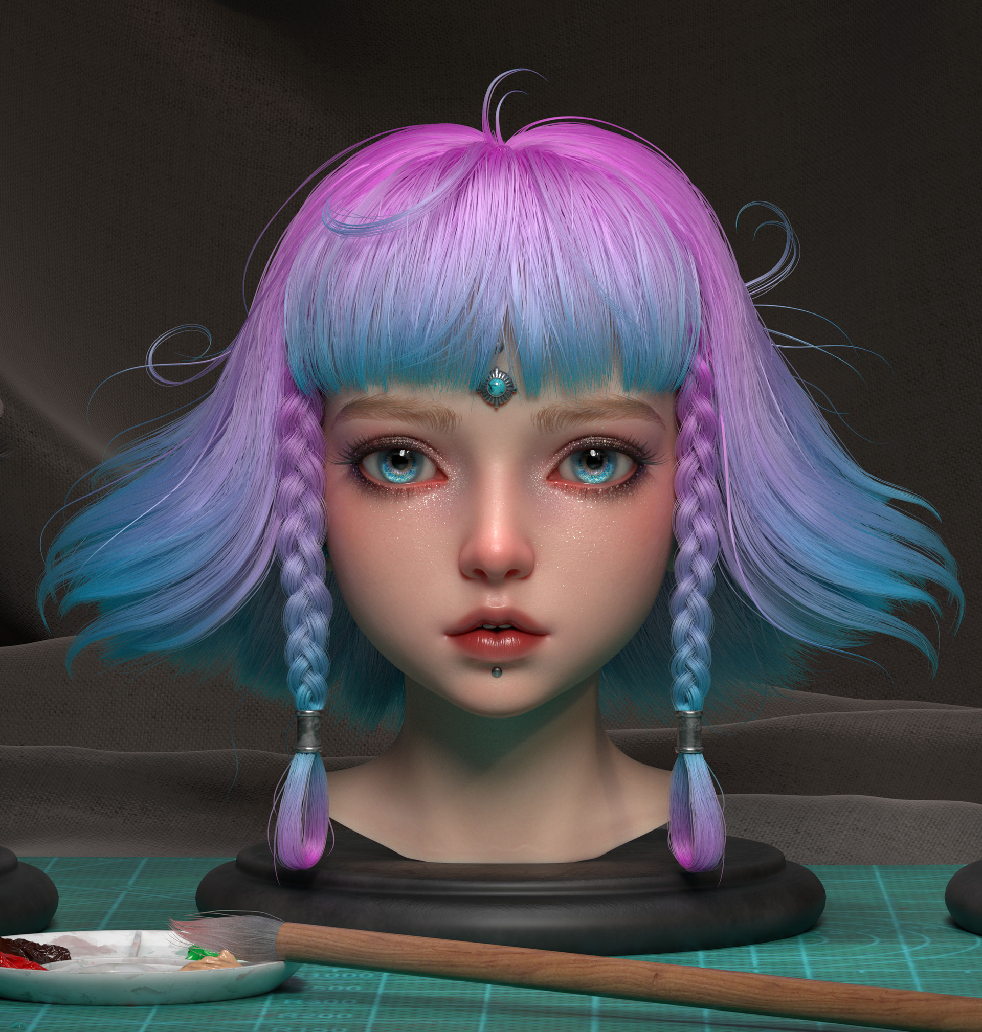 painting work模型 - 角色/人物/生物 - 作品模型 - CG模型网