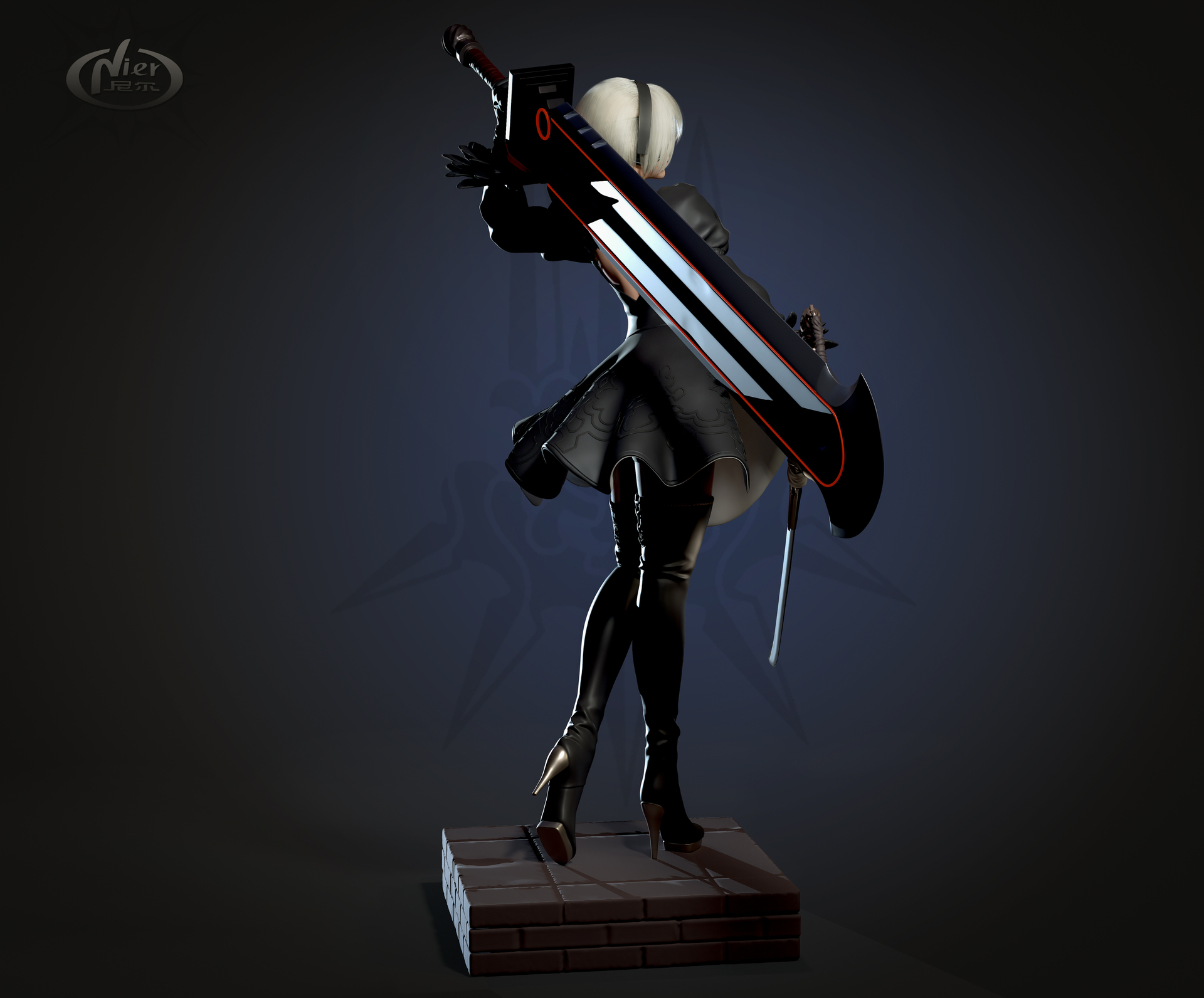 YoRHa No.2B模型 - 角色/人物/生物 - 作品模型 - CG模型网