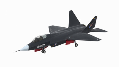 歼-31 FC-31模型-军用飞机模型库-3ds Max(.max)模型下载-cg模型网