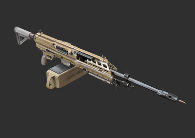 MG338机枪 轻机枪模型-枪械模型模型库-FBX(.fbx)模型下载-cg模型网