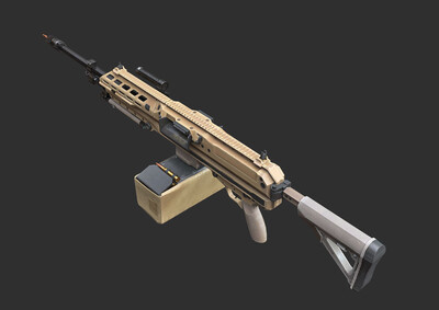 MG338机枪 轻机枪模型-枪械模型模型库-FBX(.fbx)模型下载-cg模型网