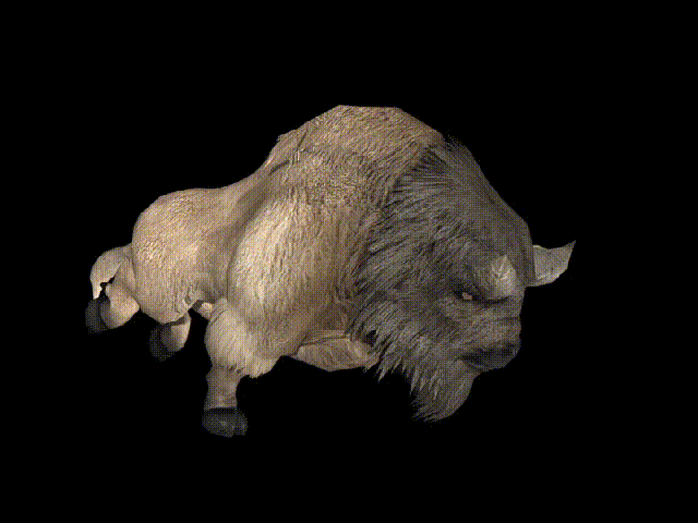 牦牛 野牛模型-哺乳模型库-3ds Max(.max)模型下载-cg模型网