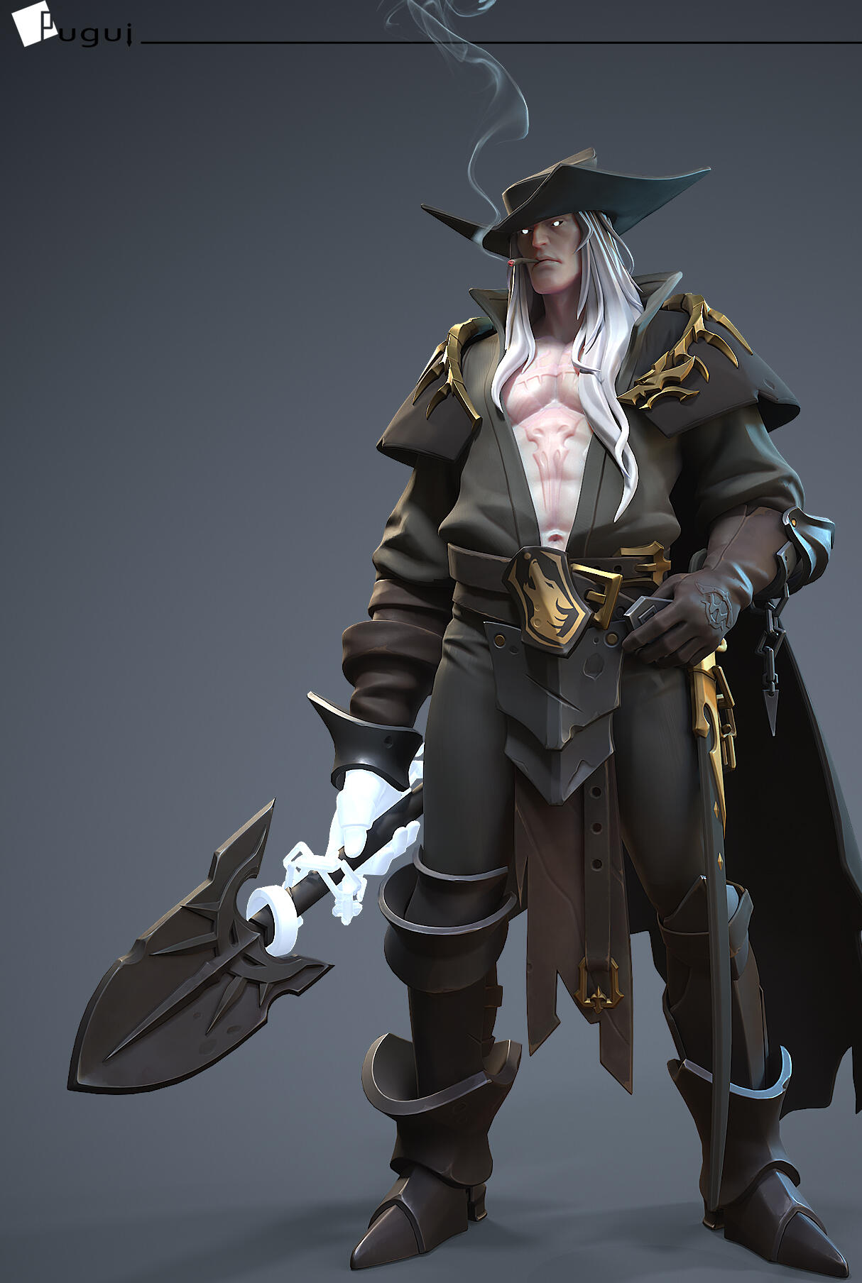 pugui游戏--05期网次角李**作品--黑光氏族模型 - 角色/人物/生物 - 作品模型 - CG模型网