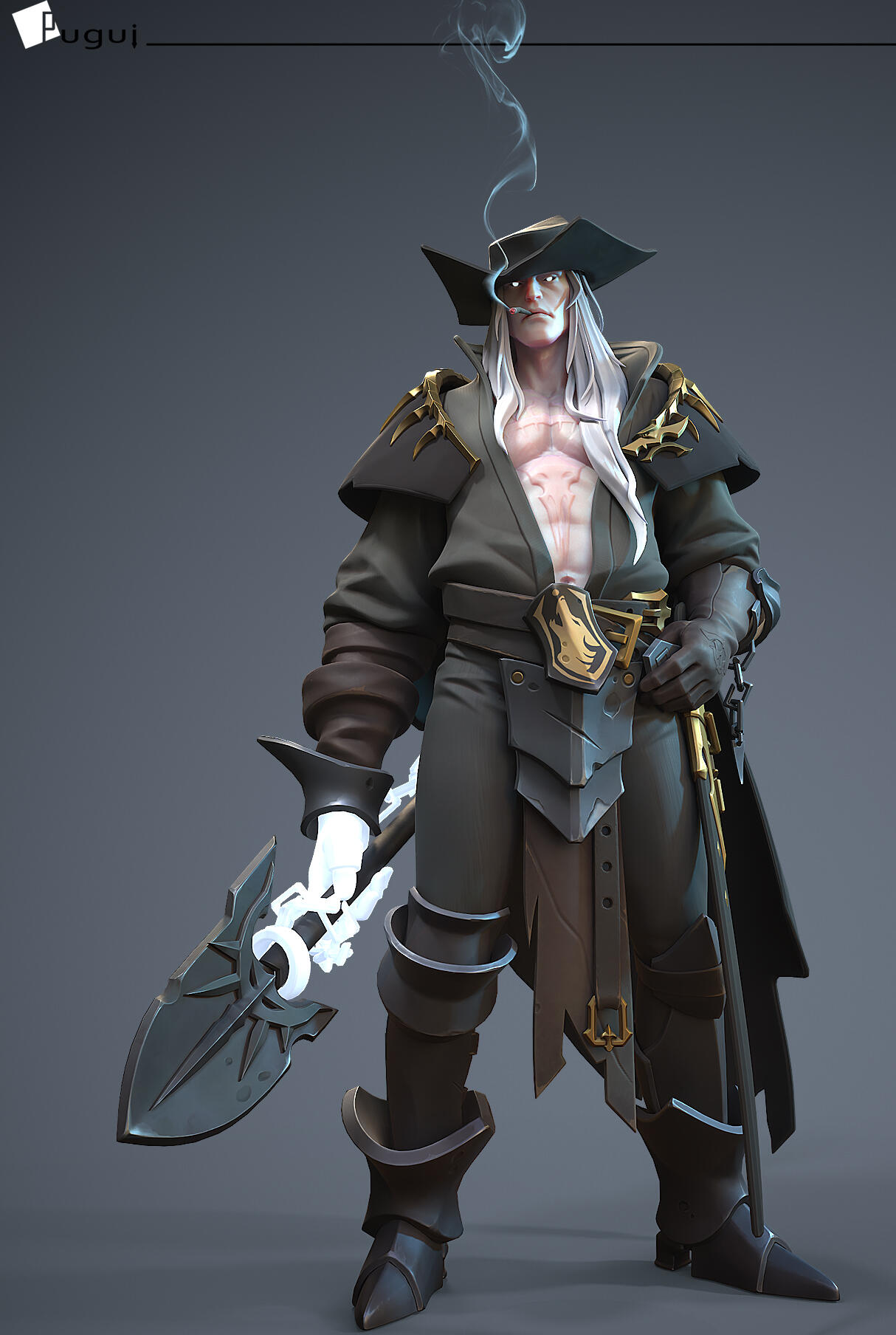 pugui游戏--05期网次角李**作品--黑光氏族模型 - 角色/人物/生物 - 作品模型 - CG模型网