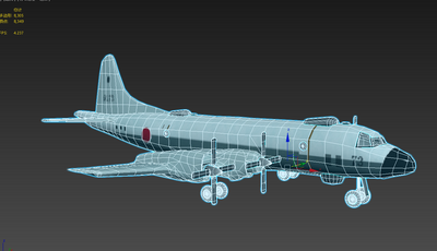 EP-3 EP3型反潜侦察机模型-军用飞机模型库-3ds Max(.max)模型下载-cg模型网