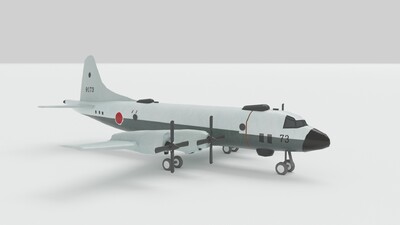EP-3 EP3型反潜侦察机模型-军用飞机模型库-3ds Max(.max)模型下载-cg模型网
