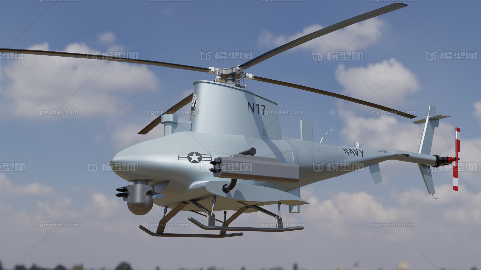 美国海军陆战队 MQ-8B模型-其他器械模型库-Blender(.blend)模型下载-cg模型网